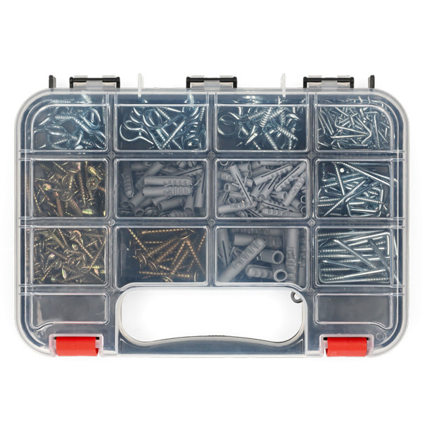 Assortimentsdoos met schroeven | Fx Tools | 390 delig (Pluggen, Schroeven, Oogschroeven en ...